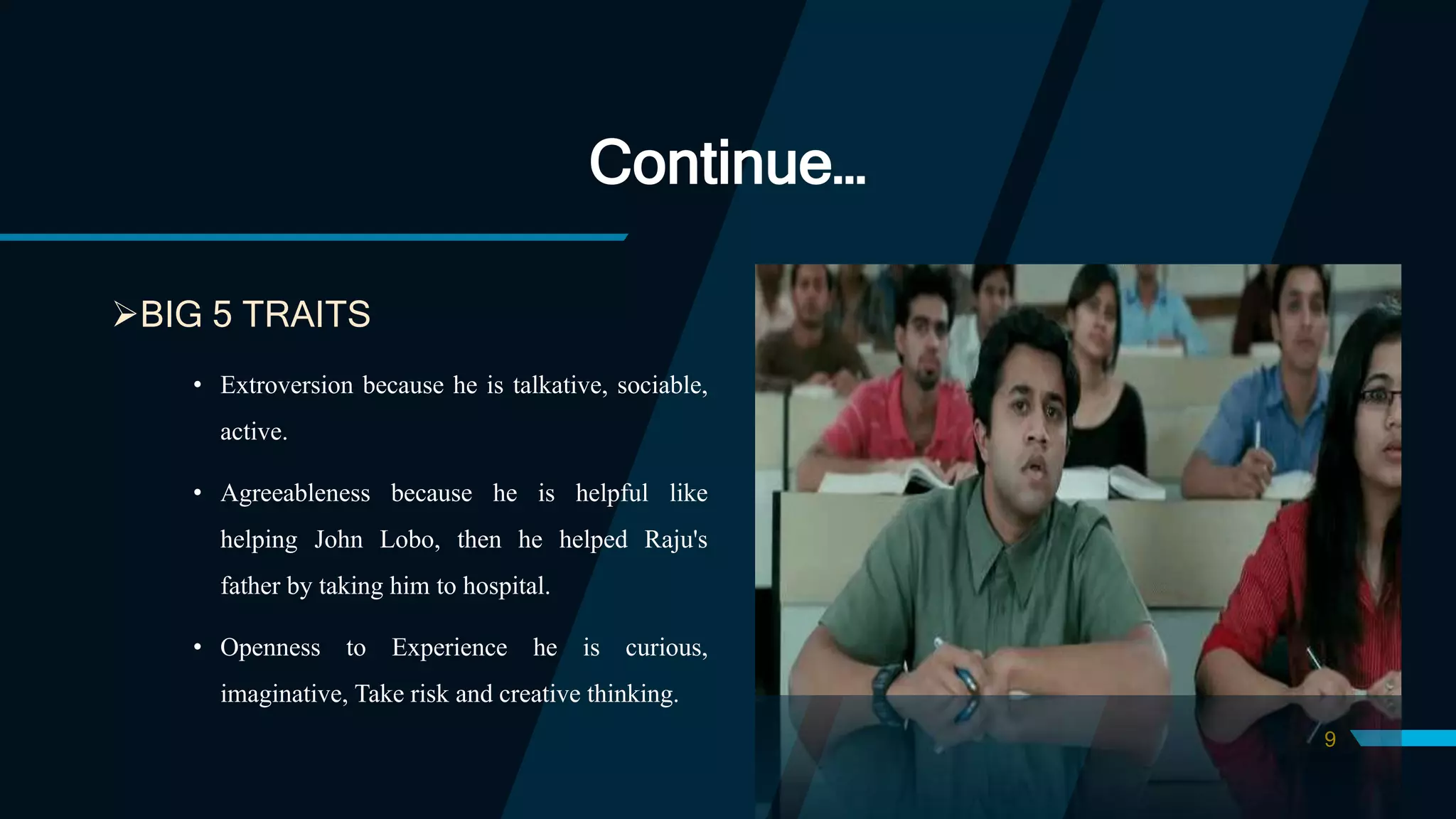 Personality & Motivation analysis of 3 Idiots | PPTX