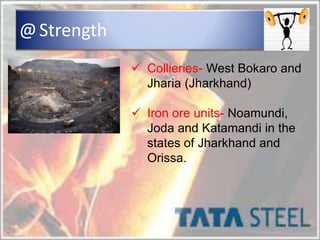 Swot analysis of Tata Steel | PPTX