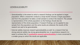 Characteristics of Research | PPTX