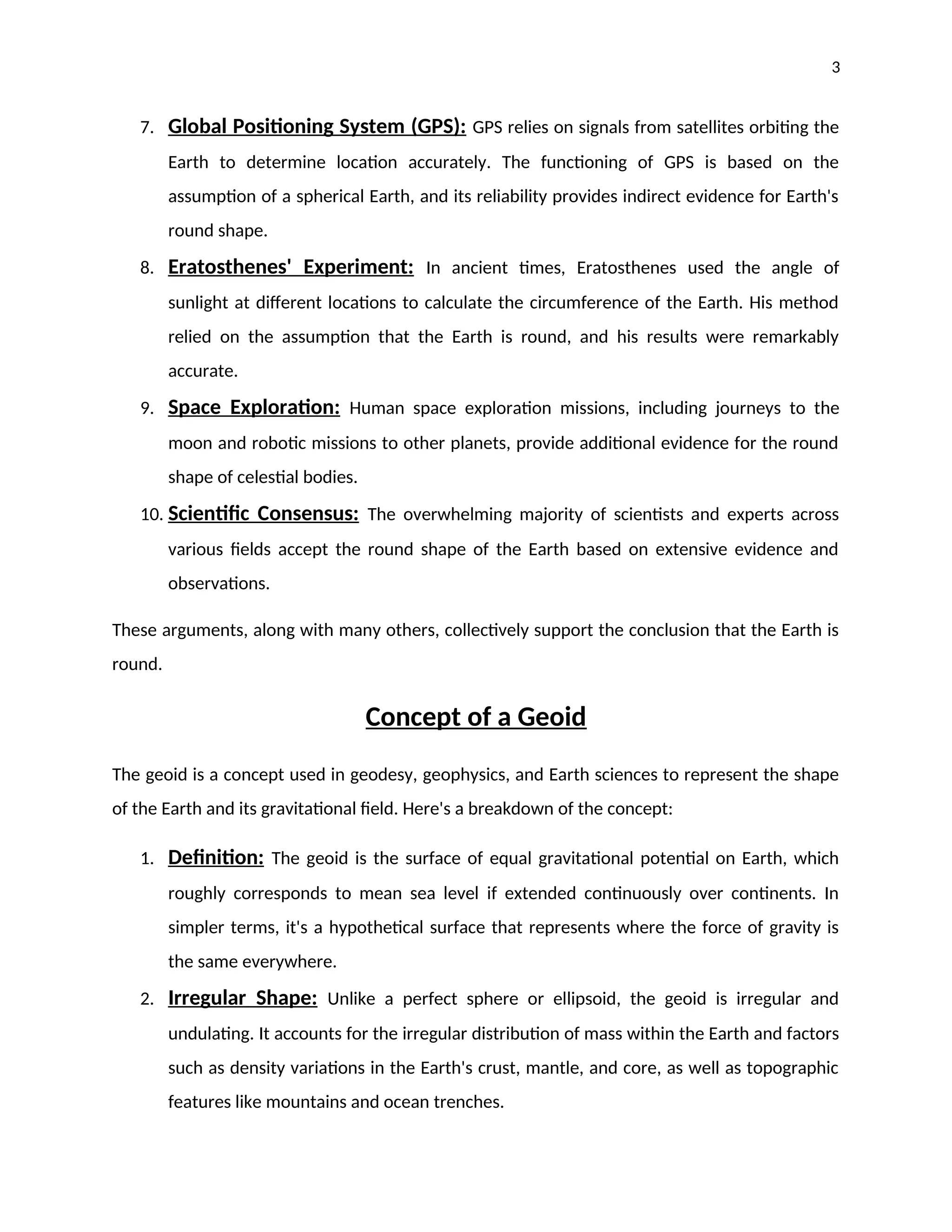 3(ii). Shape of the Earth Lecture .docx