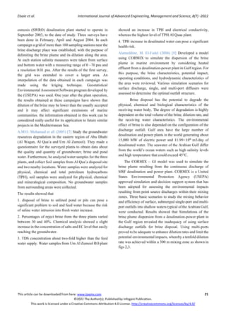 Review on Hydrodynamic Modelling of Desalination Plants Brine Effluent ...