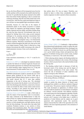 Review on Hydrodynamic Modelling of Desalination Plants Brine Effluent Marine Outfalls | PDF