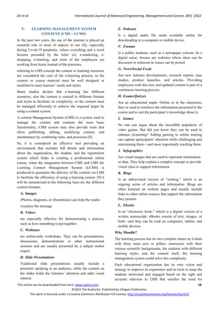 Challenges of Learning Management Systems and Current Trends | PDF