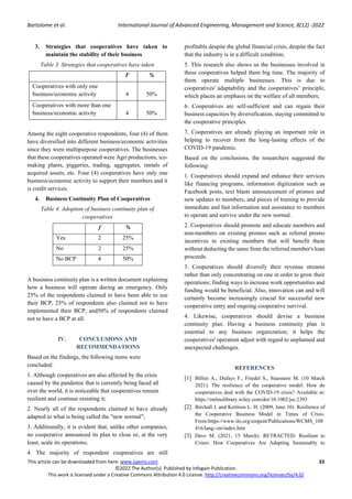 The Sustainability and Resiliency of Cooperatives amid Economic Challenges | PDF