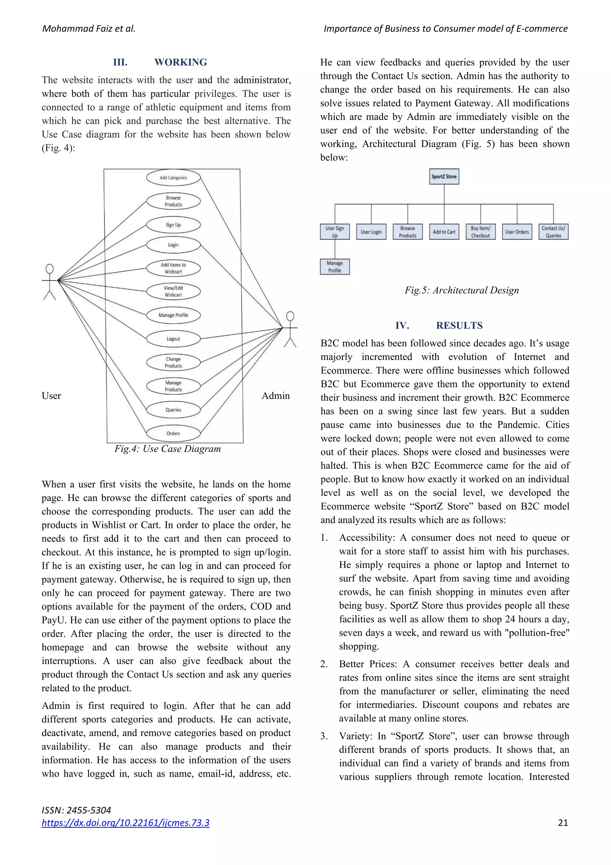 Importance of Business to Consumer model of E-commerce | PDF