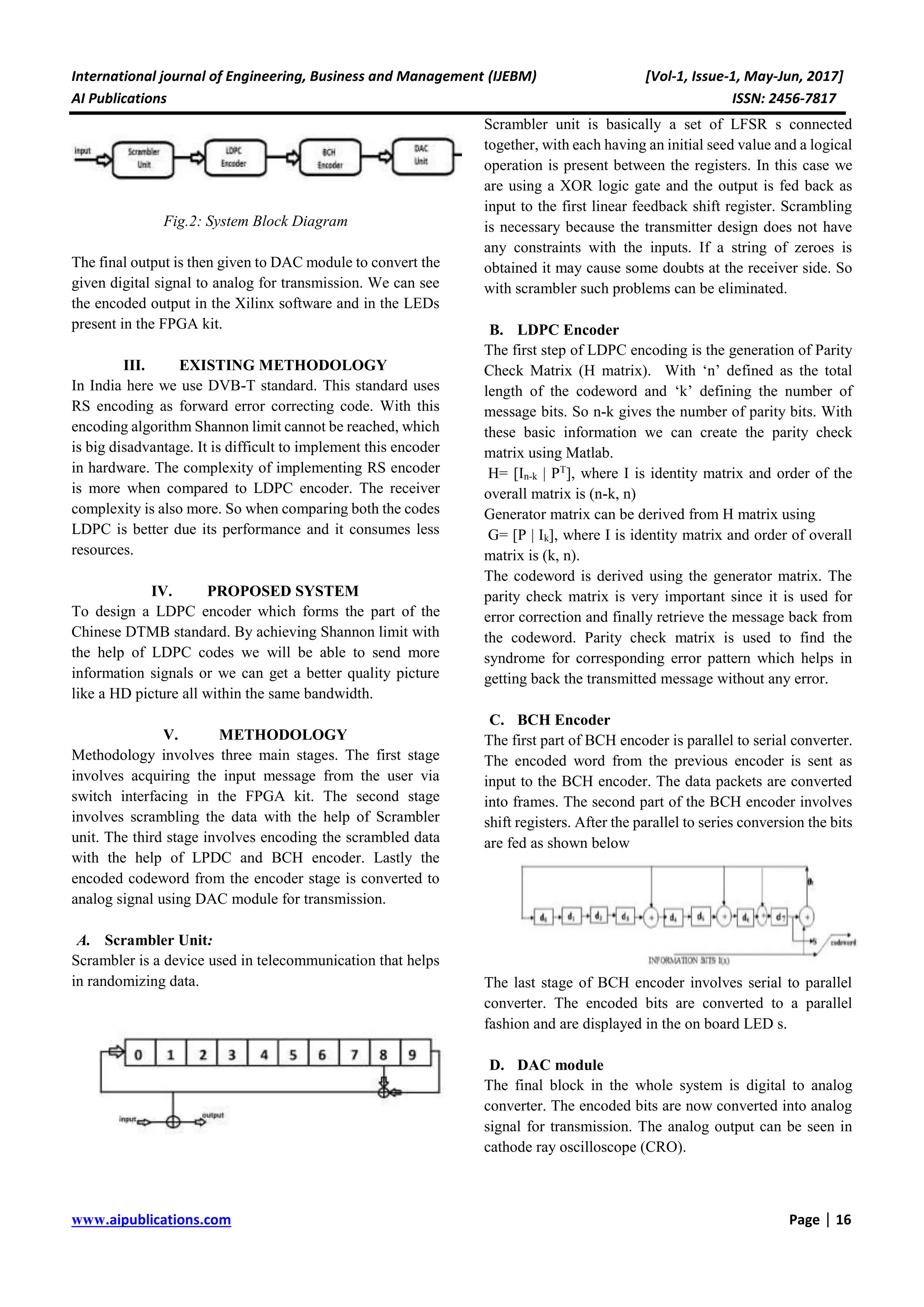 FPGA Implementation of LDPC Encoder for Terrestrial Television | PDF FPGA Implementation of LDPC Encoder for Terrestrial Television | PDF
