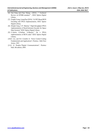 FPGA Implementation of LDPC Encoder for Terrestrial Television | PDF