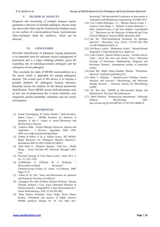 Design of MEMS Biosensor for Pathogenic Bacterial Disease Detection | PDF
