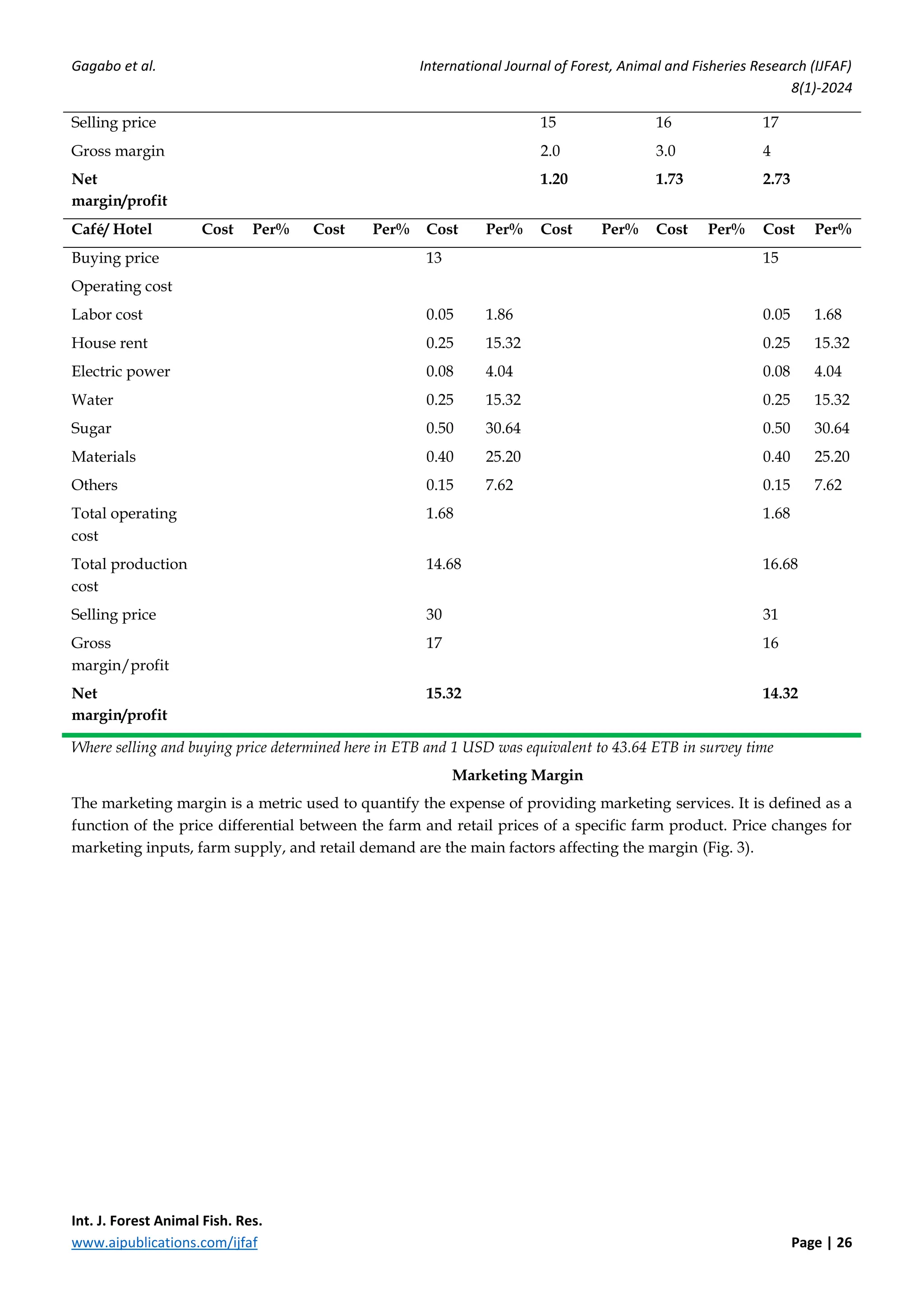 Analysis of Value Chain of Cow Milk: The Case of Itang Special Woreda ...