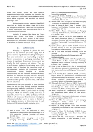 A Review on Recent Advances of Packaging in Food Industry | PDF