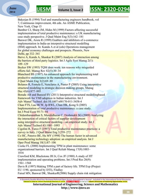 Implementation Of TPM with Case study | PDF