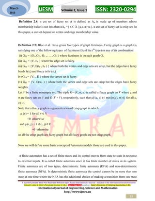 FUZZY GRAPHS IN FUZZY AUTOMATA MODEL | PDF | Computing | Technology & Computing