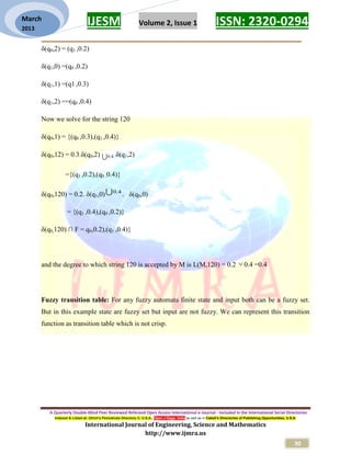 FUZZY GRAPHS IN FUZZY AUTOMATA MODEL | PDF | Computing | Technology & Computing