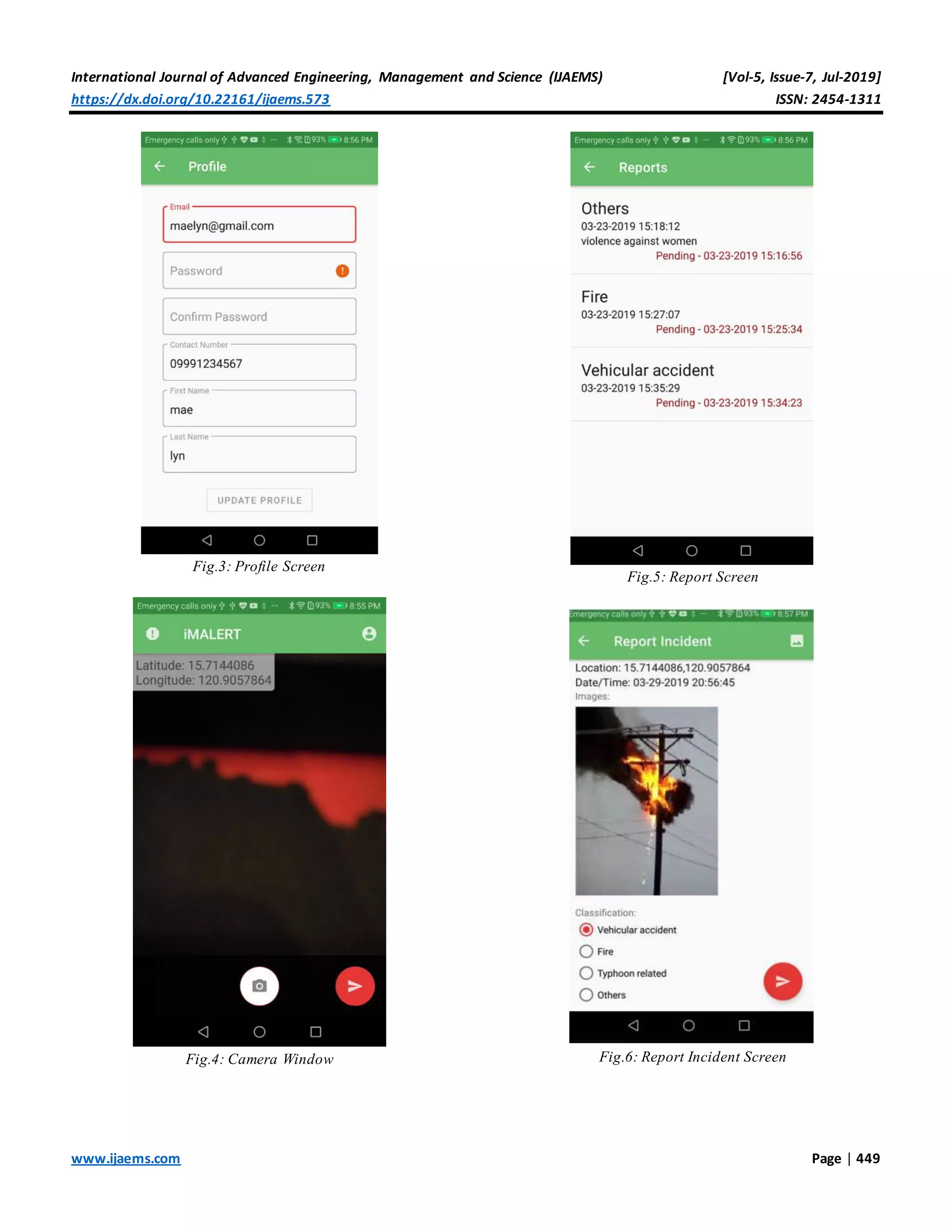iMALERT – an Emergency Response Mobile ApplicationUsing Geo-Location ...