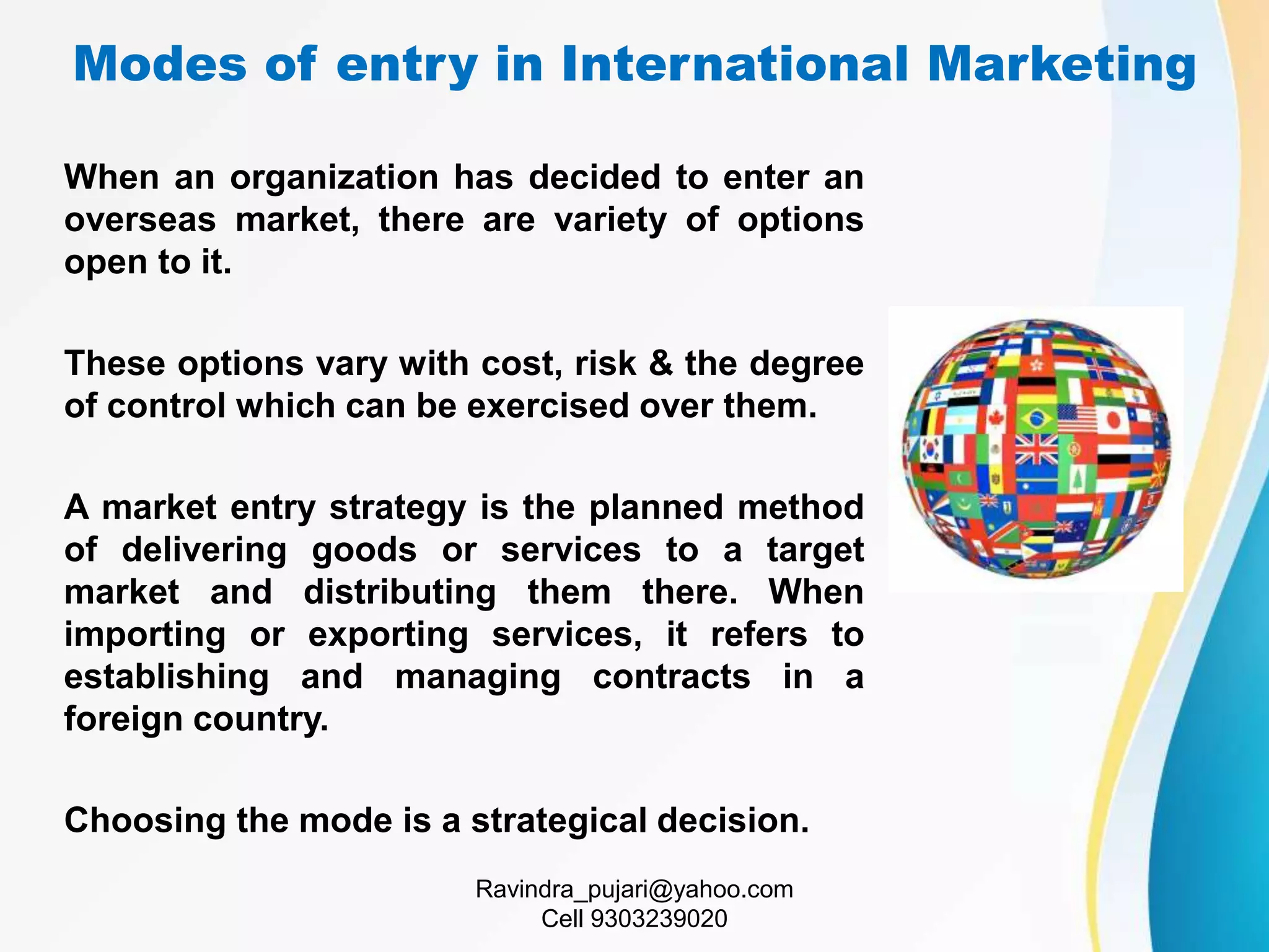 3 im modes of entry | PPT