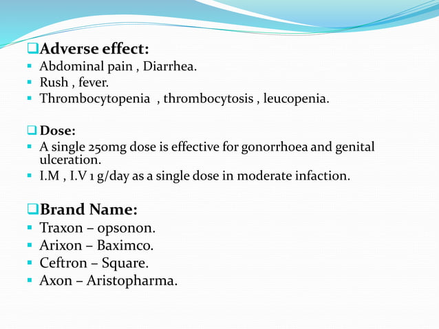 Antibiotics(Cephalosporins • FluoroquinolonesTetracyclines) | PPT