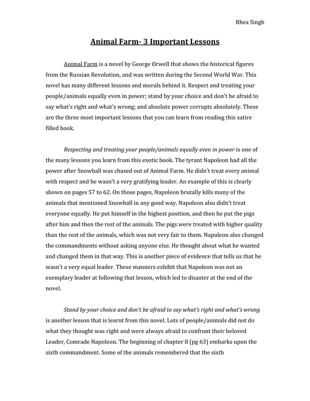 3 Important Lessons- Essay | DOCX