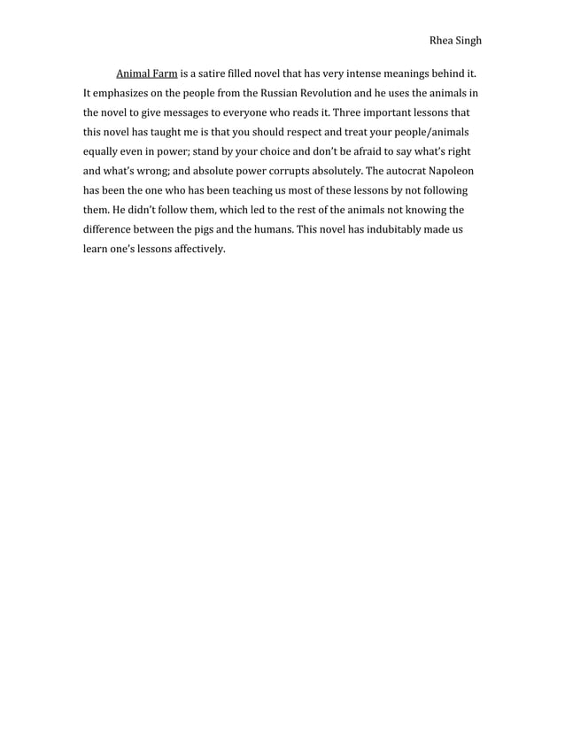 3 Important Lessons- Essay | DOCX