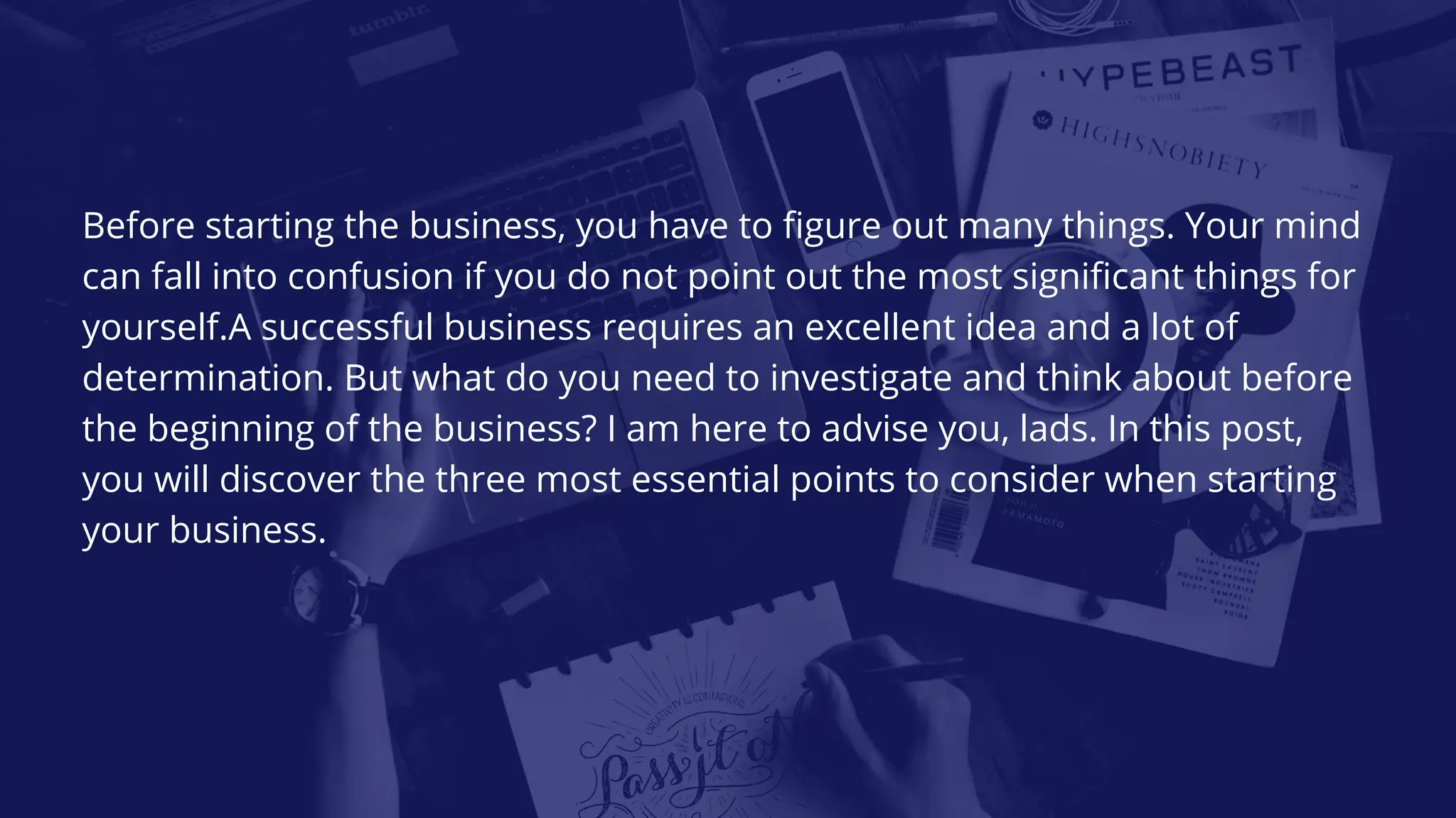 3 important things to consider when starting a business | PPT