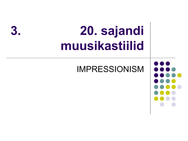 3 impressionism | PPT