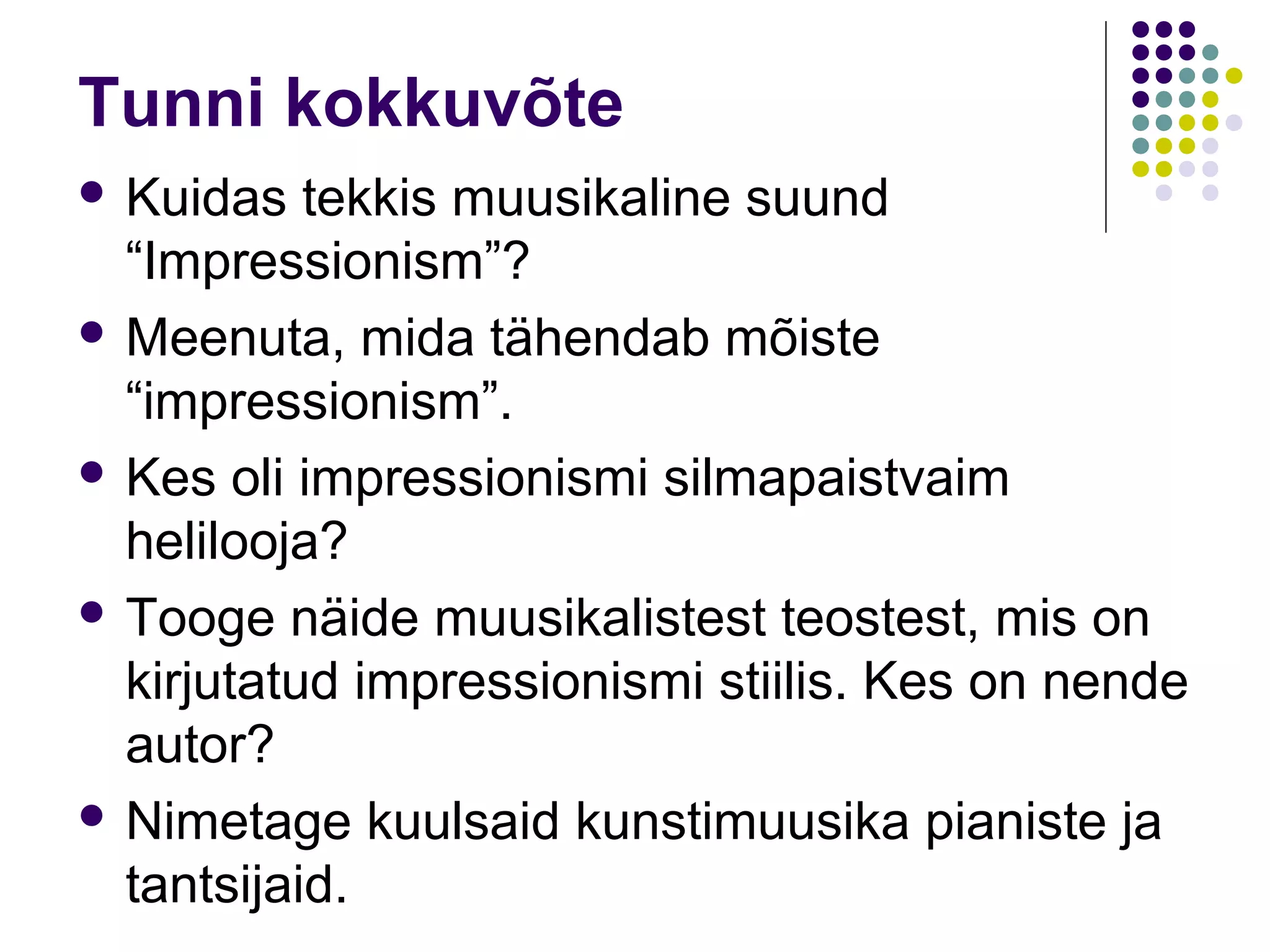 3 impressionism | PPT