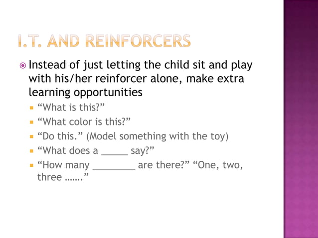 Incidental Teaching and Appropriate Play | PPTX