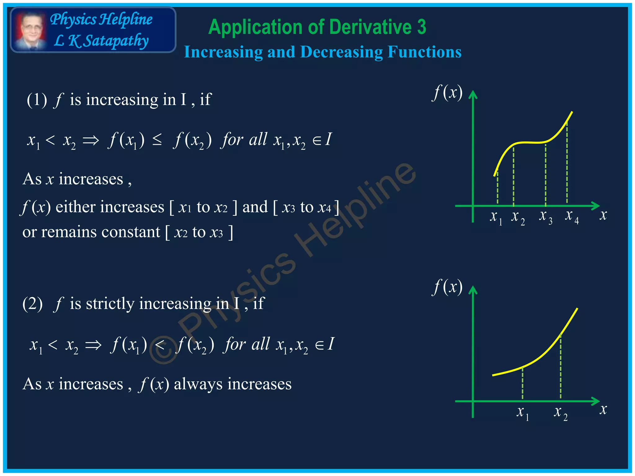 Application of Derivative 3 | PPT
