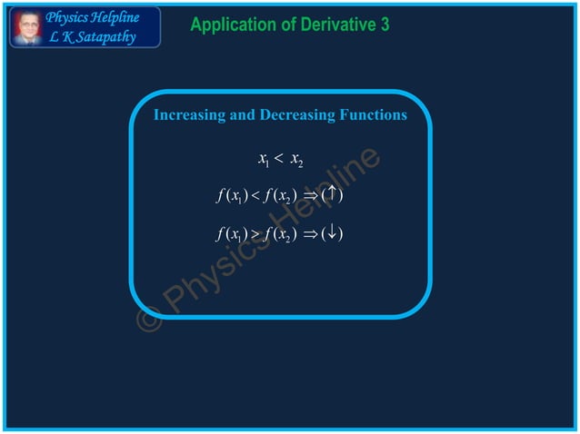 Application of Derivative 3 | PPT