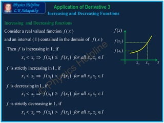 Application of Derivative 3 | PPTX