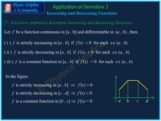 Application of Derivative 3 | PPT