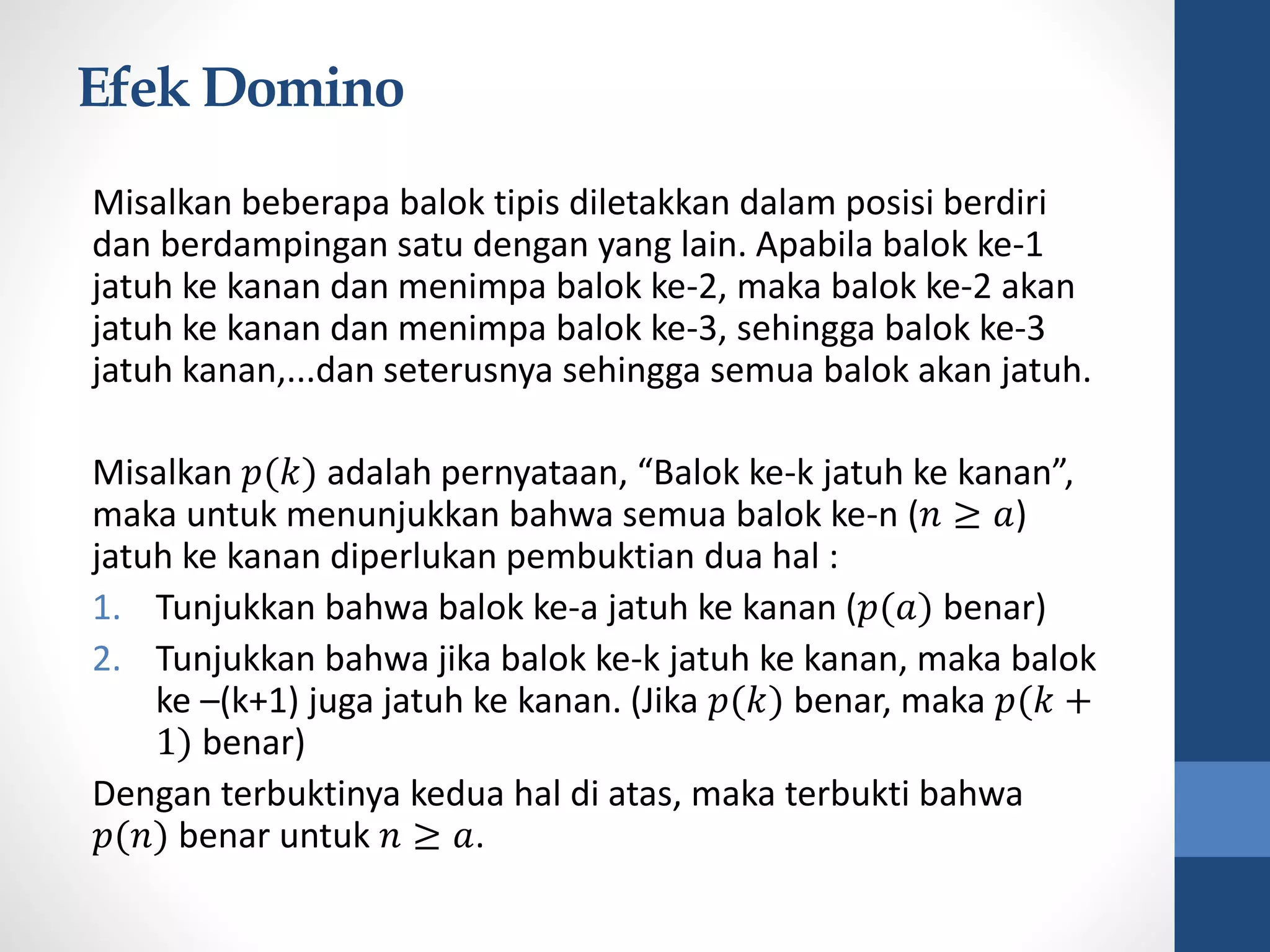 Rekursi dan Induksi Matematika | PPTX
