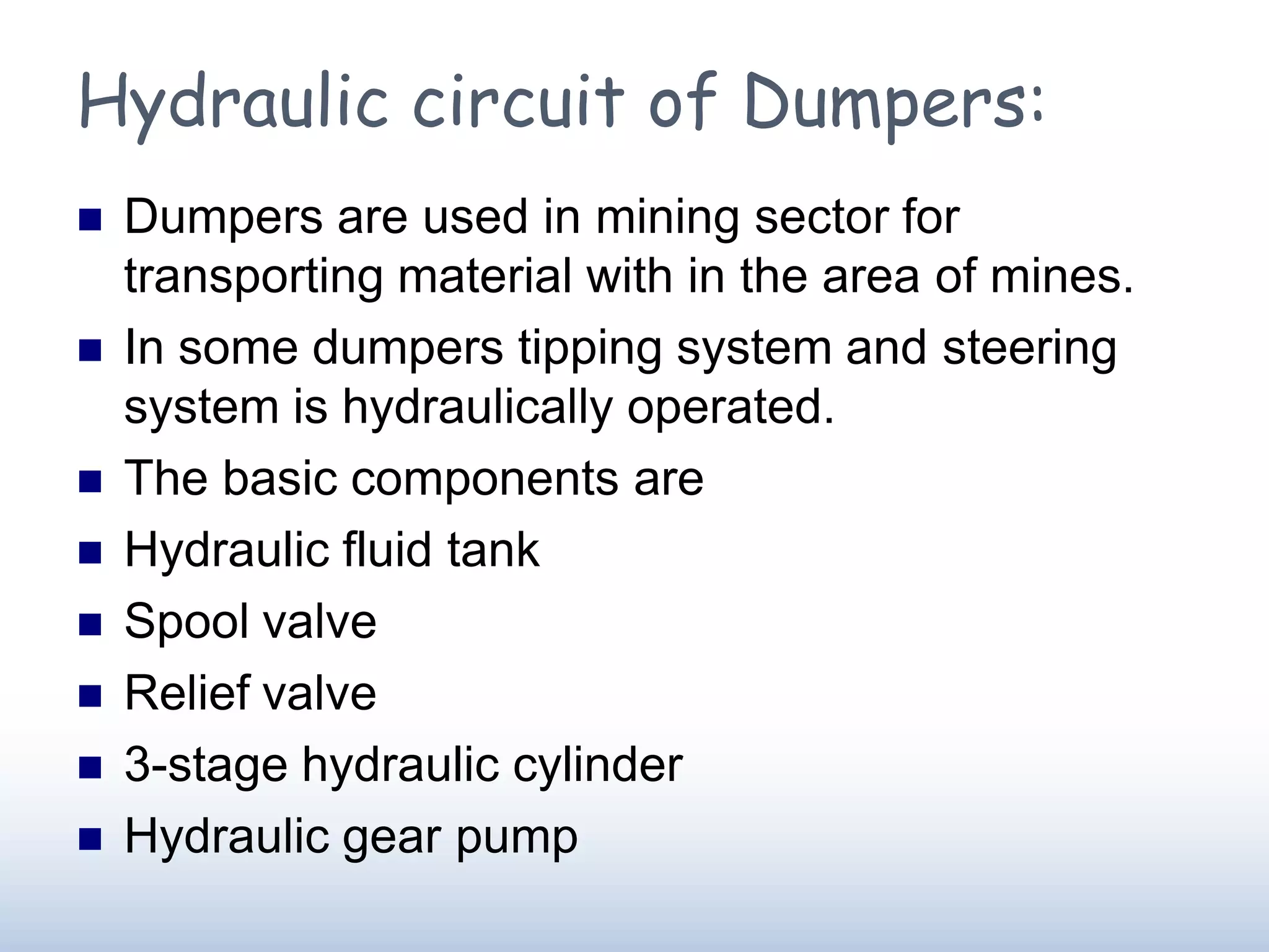 3 industrial hydraulic circuits shapping, milling, drilling | PPTX