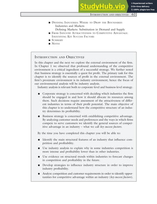 3 Industry Analysis The Fundamentals | PDF
