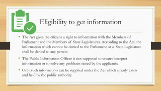Information laws and rte | PPTX
