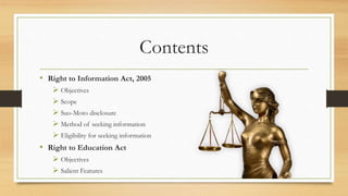 Information laws and rte | PPTX