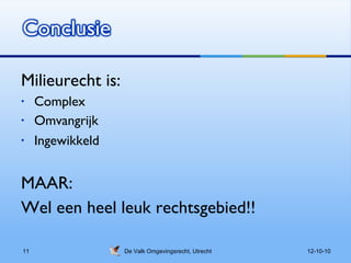 Inleiding Milieurecht | PPT