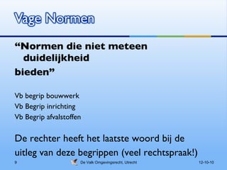 Inleiding Milieurecht | PPT