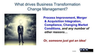 3 Why's to use Business Transformation Change Management | PPT
