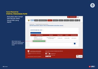 Input portal oss untuk data sertifikasi perusahaan | PPT