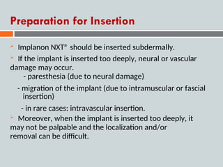 3 insertion and removal of implanon ppt | PPT