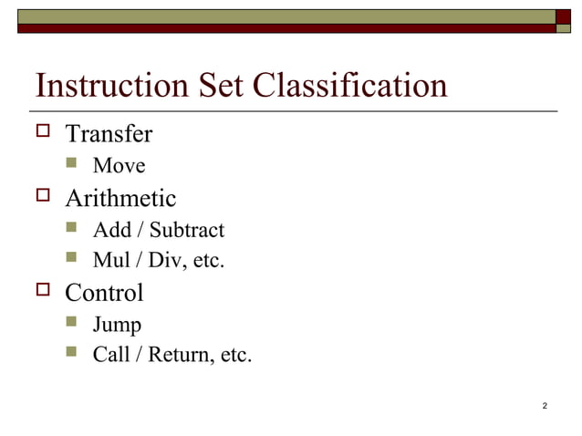 8086 instruction set | PPT | Programming Languages | Computing