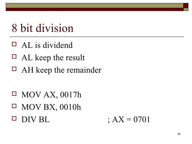 8086 Instruction Set Ppt Programming Languages Computing