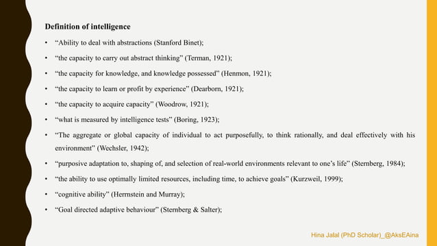 Intellectual development | PPT
