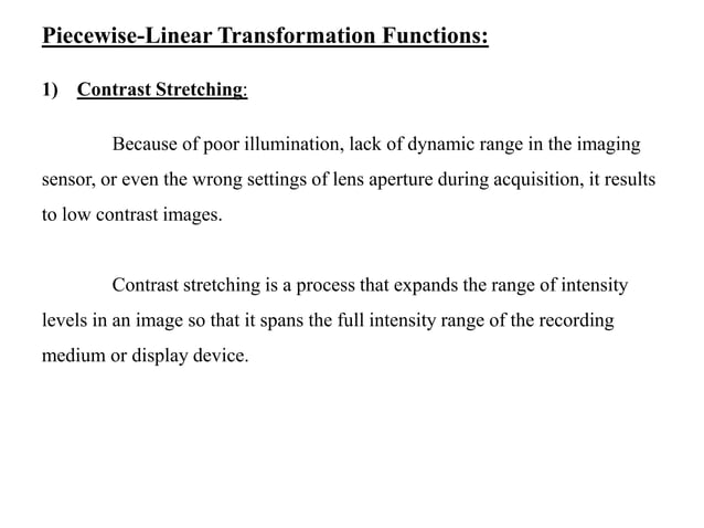 3 intensity transformations and spatial filtering slides | PPT
