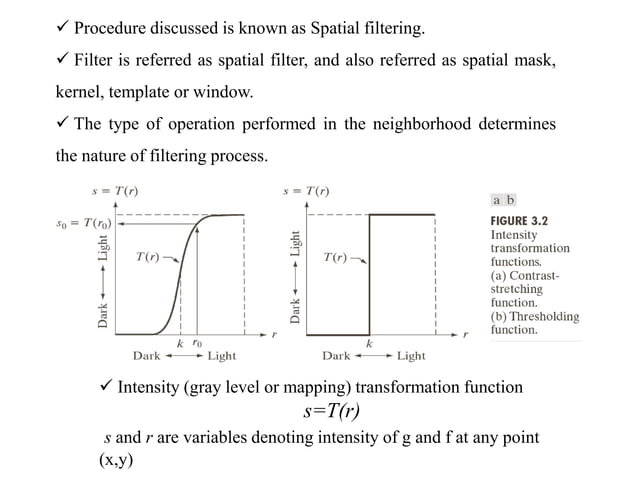 3 Intensity Transformations And Spatial Filtering Slides Ppt