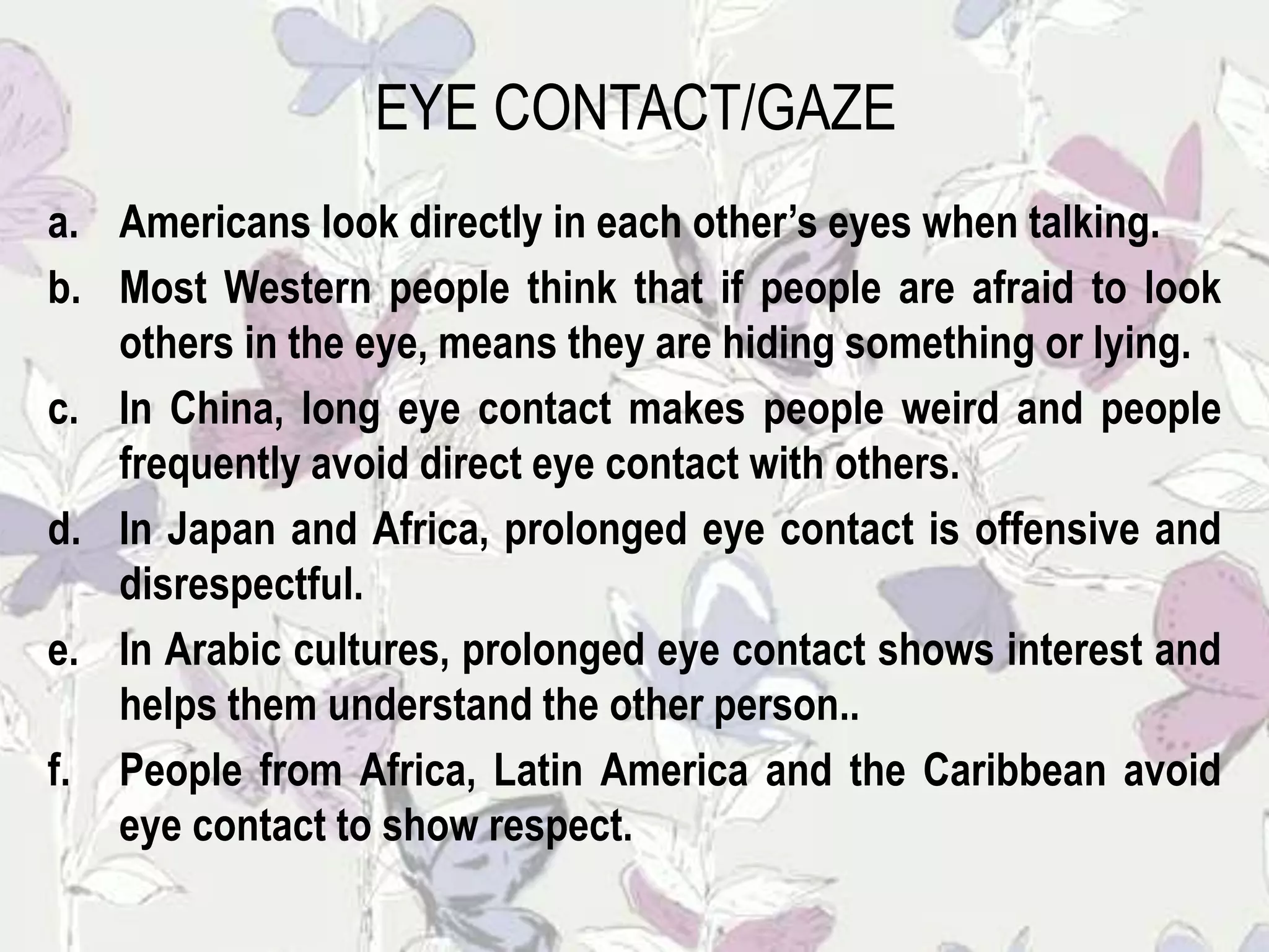 Cultural Differences in Nonverbal Communication | PPTX