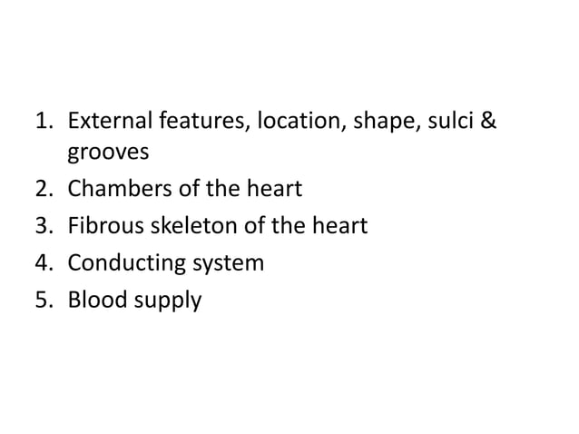 3 internal features of the heart | PPTX