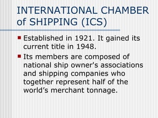 3 international shipping organization | PPT