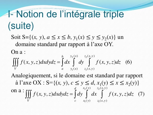 intégrale triple