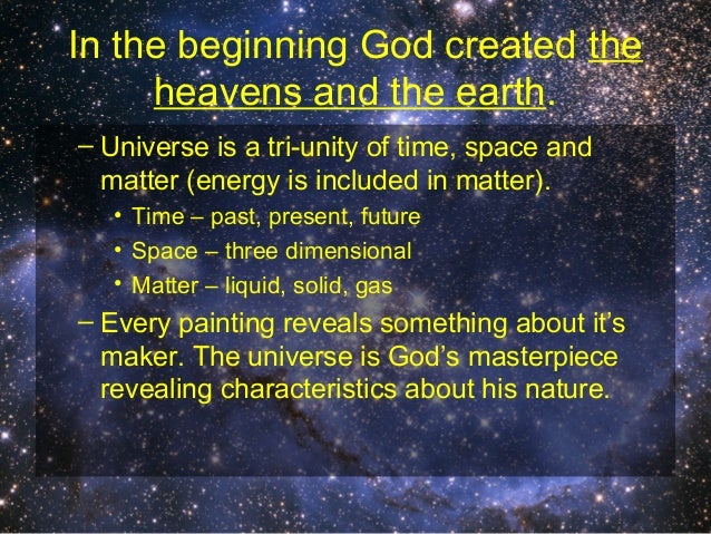In The Beginning - Genesis 1:1-4